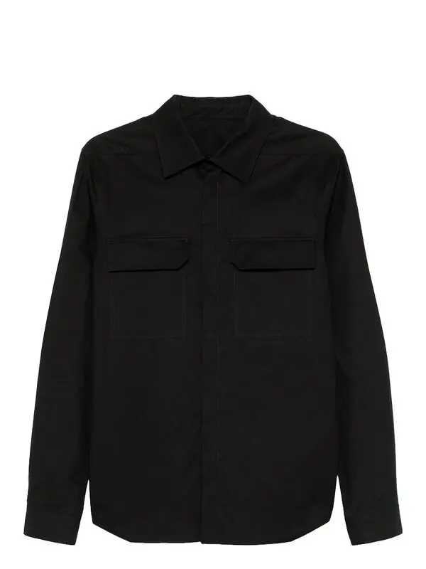 Rick Owens Cotton Work Shirt - Black