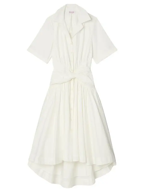Rosie Assoulin Tie Shirtdress - White