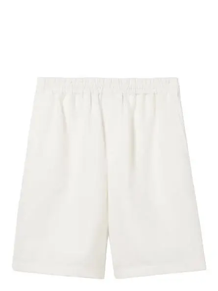 Gucci Linen Blend Gg Canvas Shorts - White