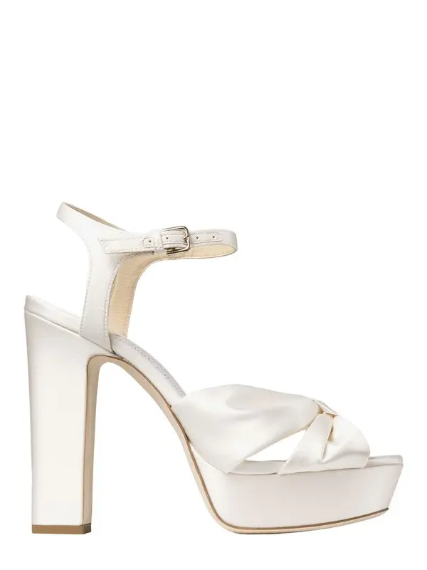 JIMMY CHOO Heloise 120 Platform Sandals - Neutral