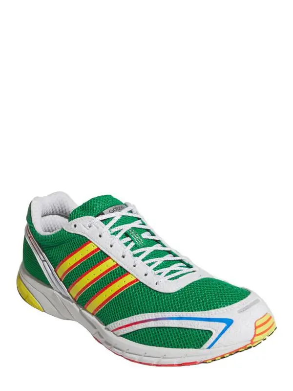 Adidas Adizero Adios Og Shoes - Green / Cloud White / Bright Red