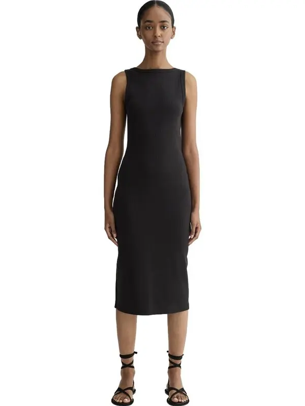 Everlane Tank Midi Dress - Black