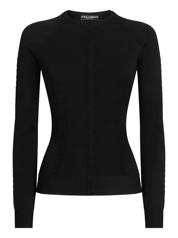Dolce & Gabbana Viscose Cardigan - Black