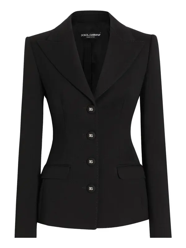 Dolce & Gabbana Single-breasted Dolce Jacket - Black