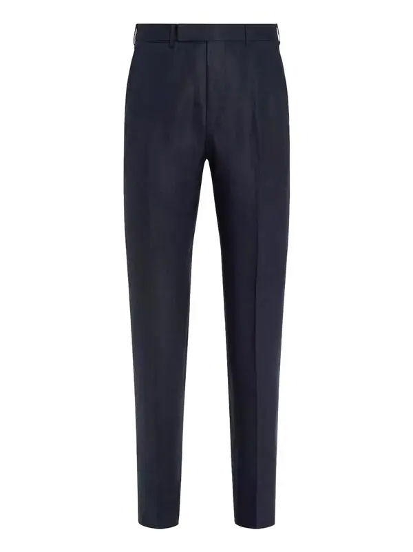Zegna Oasi Lino Trousers - Blue