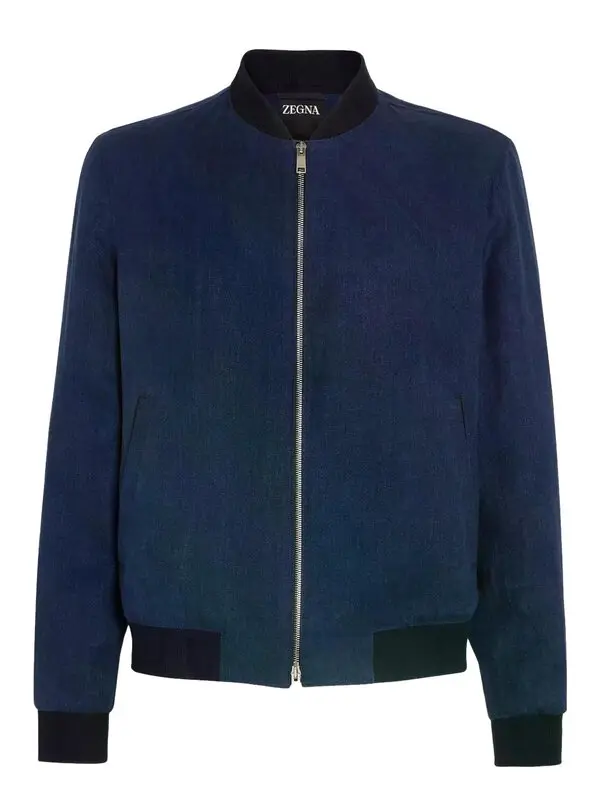 Zegna Oasi Bomber Jacket - Blue