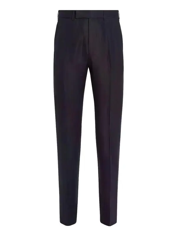 Zegna Oasi Lino Trousers - Blue
