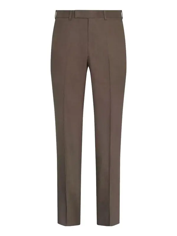 Zegna Oasi Lino Trousers - Brown
