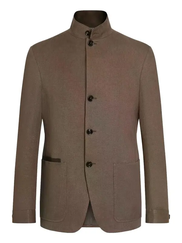 Zegna Oasi Lino Il Conte Jacket - Brown