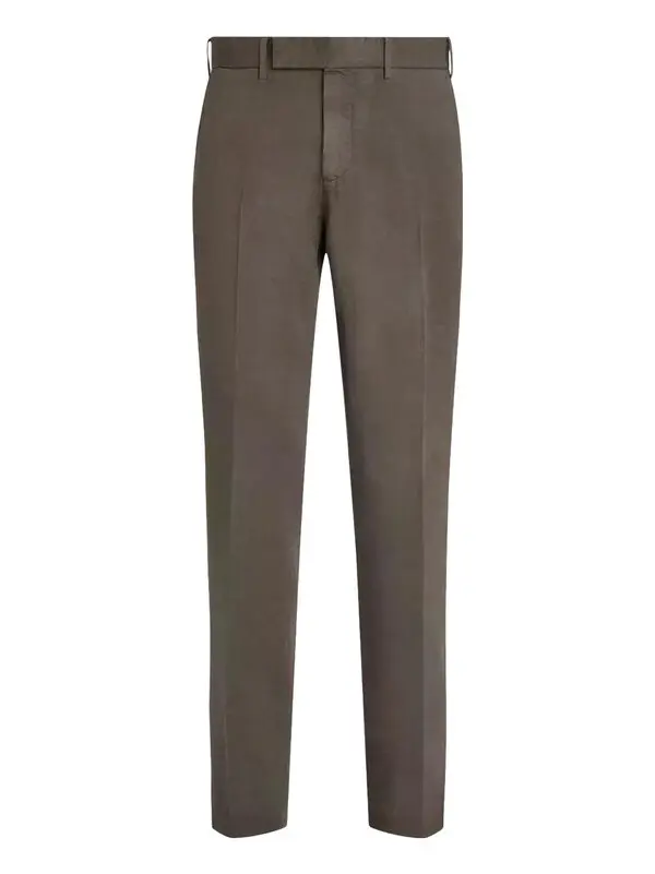 Zegna Summer Chino Trousers - Brown