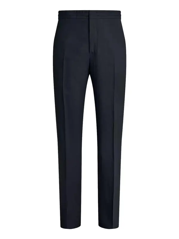 Zegna Oasi Lino Trousers - Blue