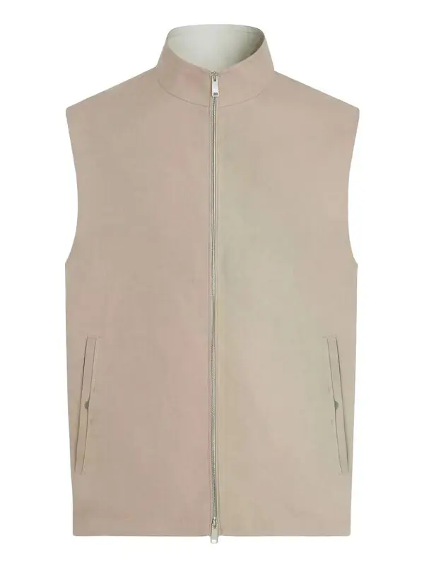 Zegna Oasi Lino Gilet - Neutrals
