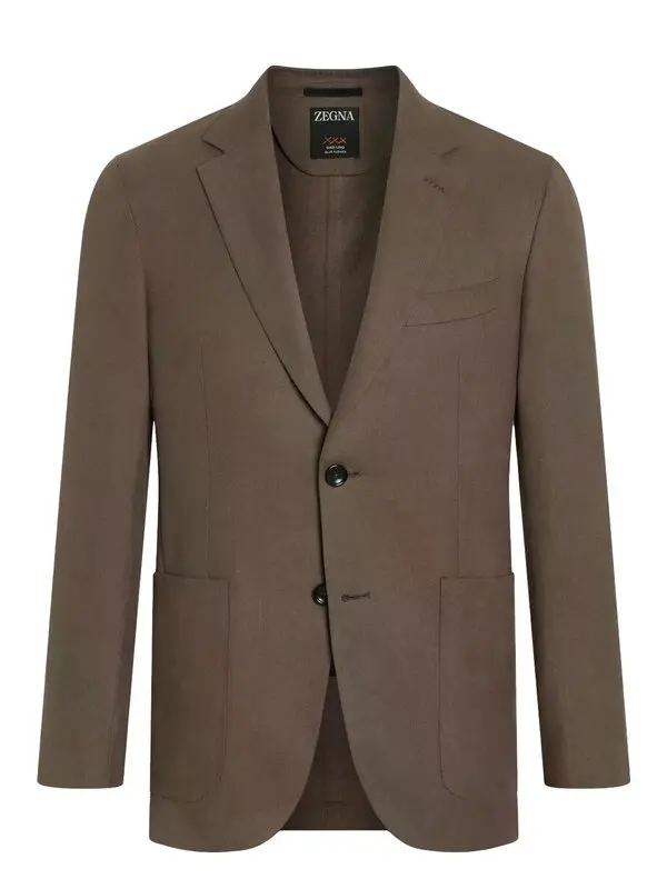 Zegna Oasi Lino Blazer - Brown