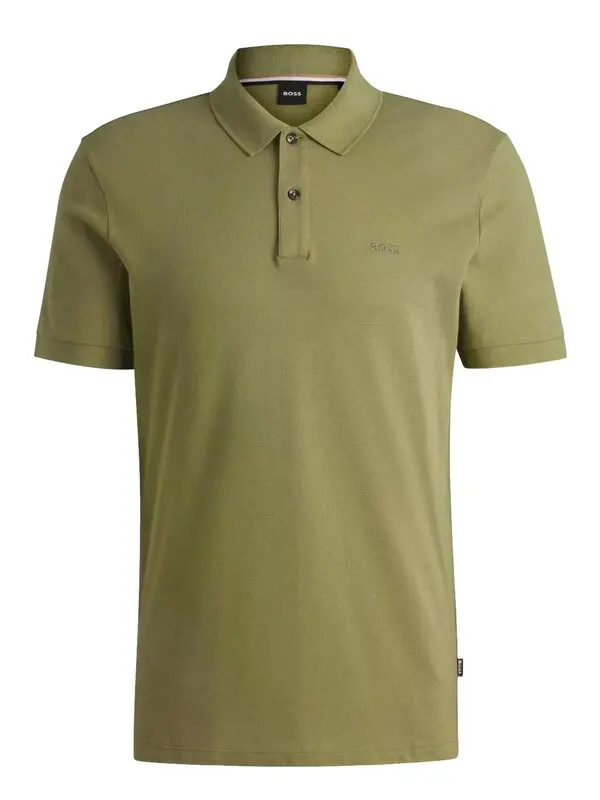 BOSS Cotton Polo Shirt - Green