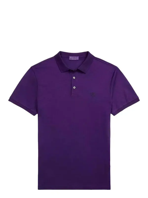 Ralph Lauren Purple Label Cotton Polo Shirt - Purple