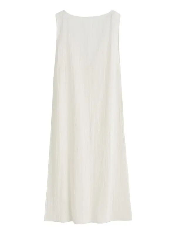 Cos Open-side Sheer Tunic - Beige
