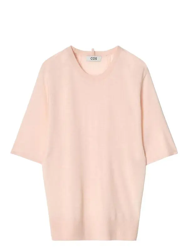 Cos Fine Cashmere T-shirt - Beige