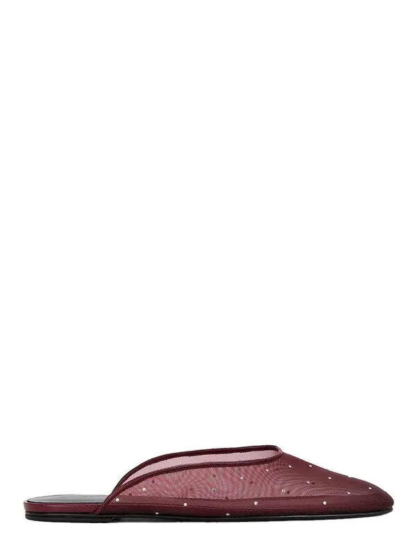 Magda Butrym Flat Mule - Burgundy