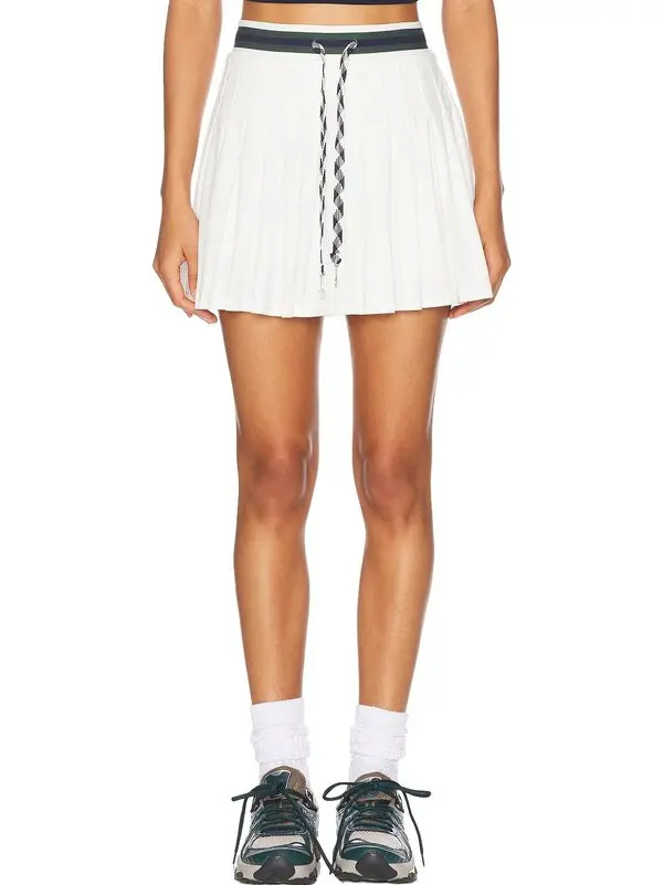 The Upside Laver Cadiz Pleated Skirt - White
