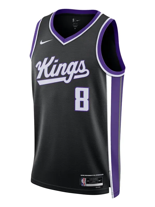 Nike Sacramento Kings Icon Edition Dri-fit Nba Swingman Jersey - Black
