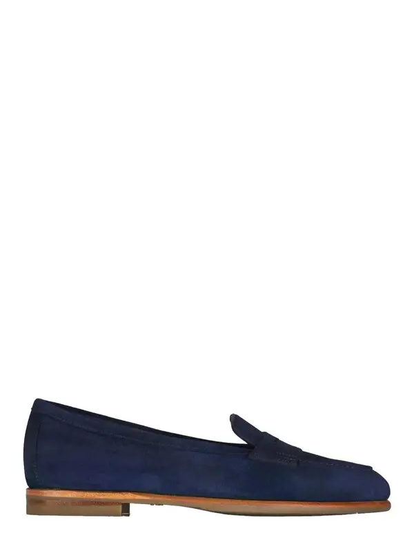 Santoni Suede Loafers - Blue