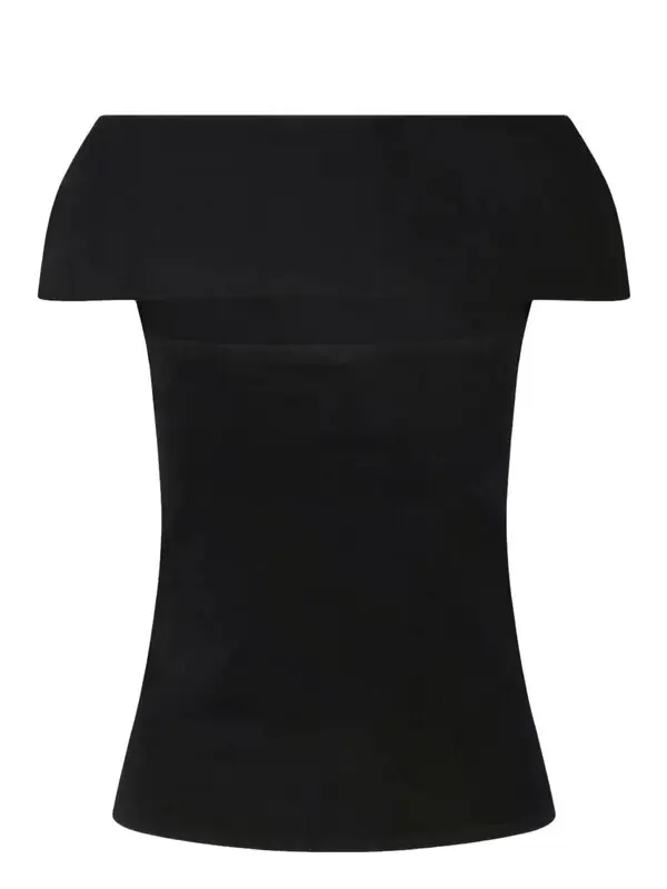 CIRCUS HOTEL Off-shoulder Top - Black