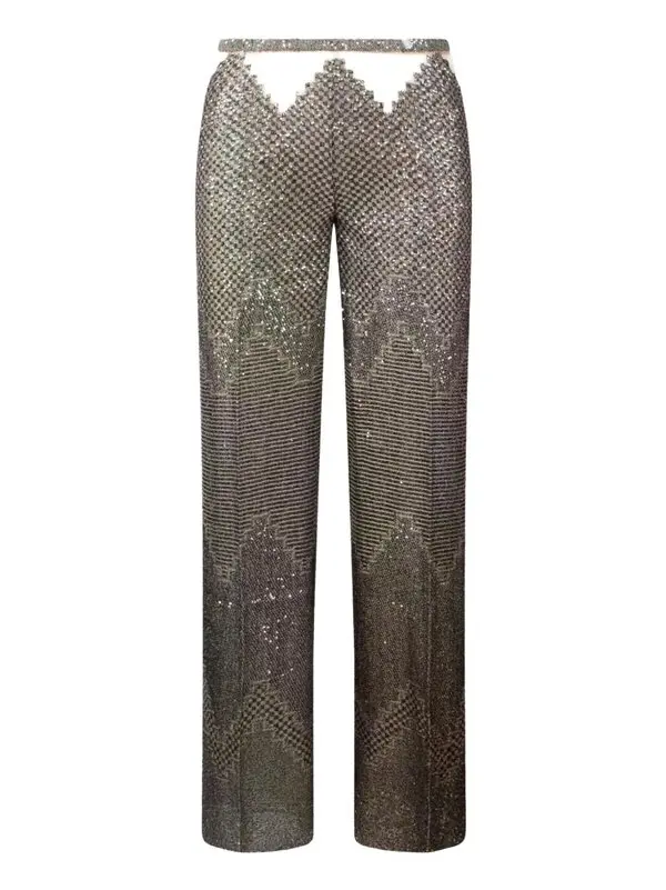 CIRCUS HOTEL Flared Trousers - Black