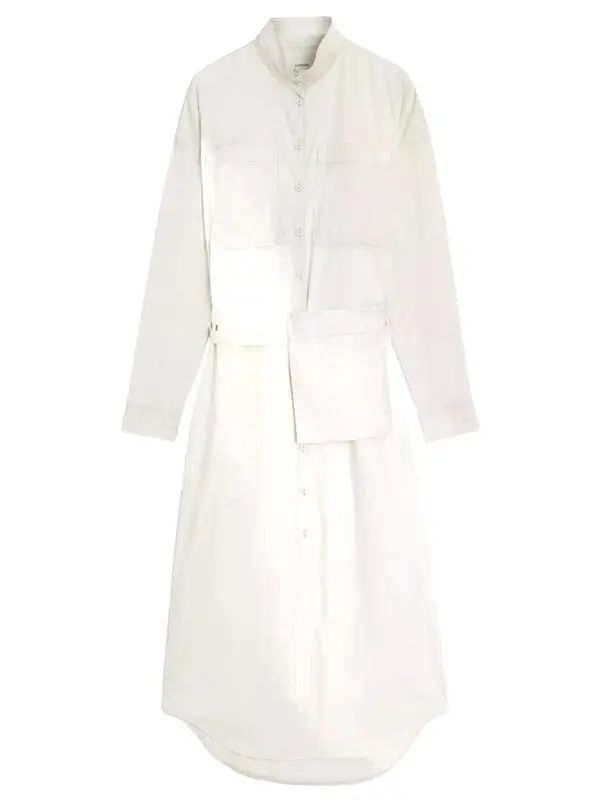 LEMAIRE Belted Maxi Shirt Dress - White