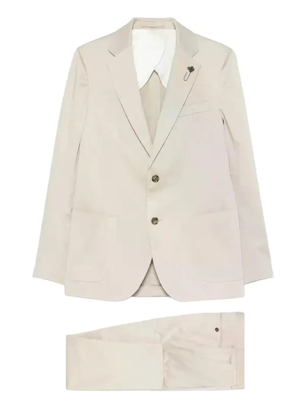LARDINI Single-breasted Suit - Neutrals