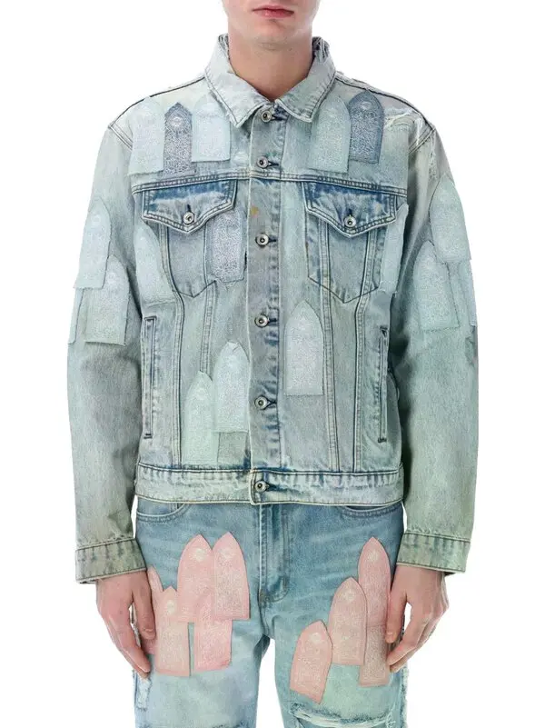 WHO DECIDES WAR BY EV BRAVADO Patch-detailing Jacket - Blue