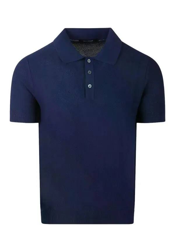Tagliatore Cotton Polo Shirt - Blue