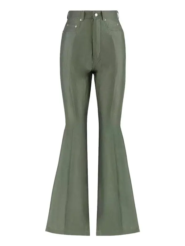 Rick Owens Pressed-crease Trousers - Green