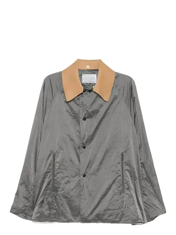 Kolor Button-up Shirt Jacket - Grey