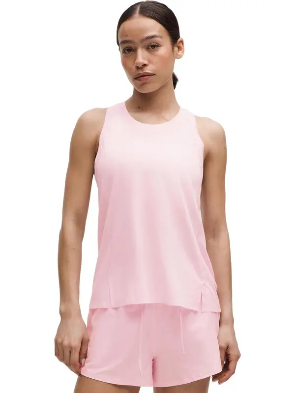 Lululemon Fast And Free Singlet - Pink Organza