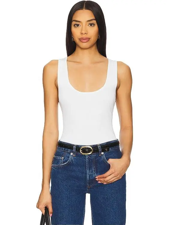 WeWoreWhat Deep V Top - White