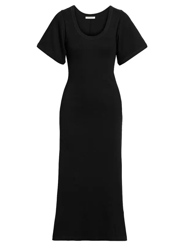 BY MALENE BIRGER Anaissa Ribbed Midi Dress - Black