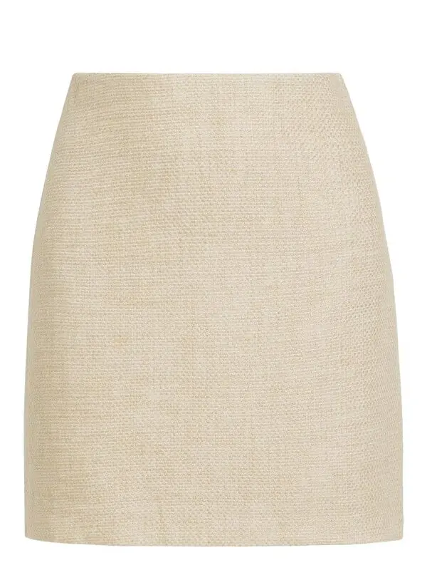 BY MALENE BIRGER Chambray Mini Skirt - Beige