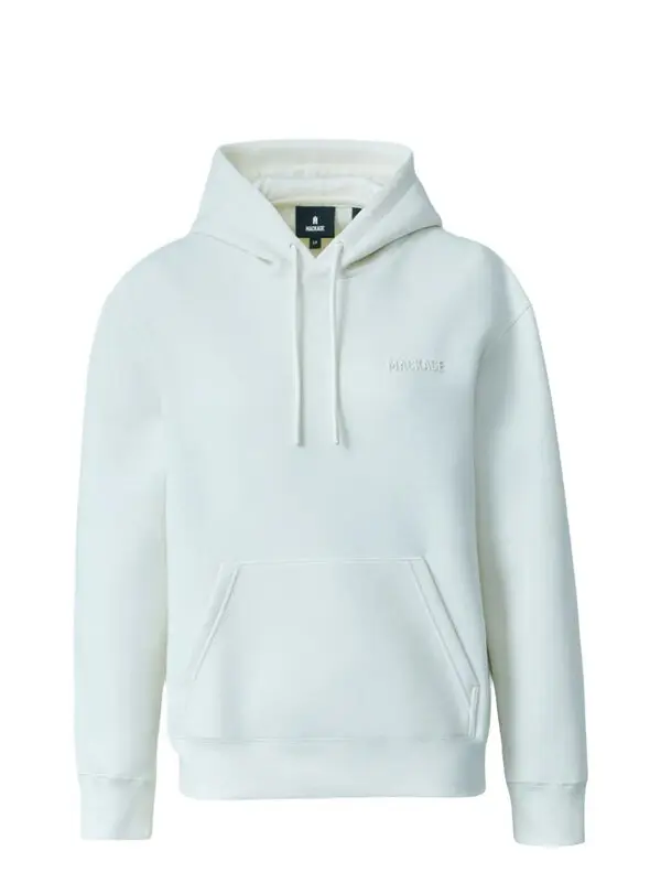 Mackage Zosia Double-face Jersey Logo Hoodie - Cream