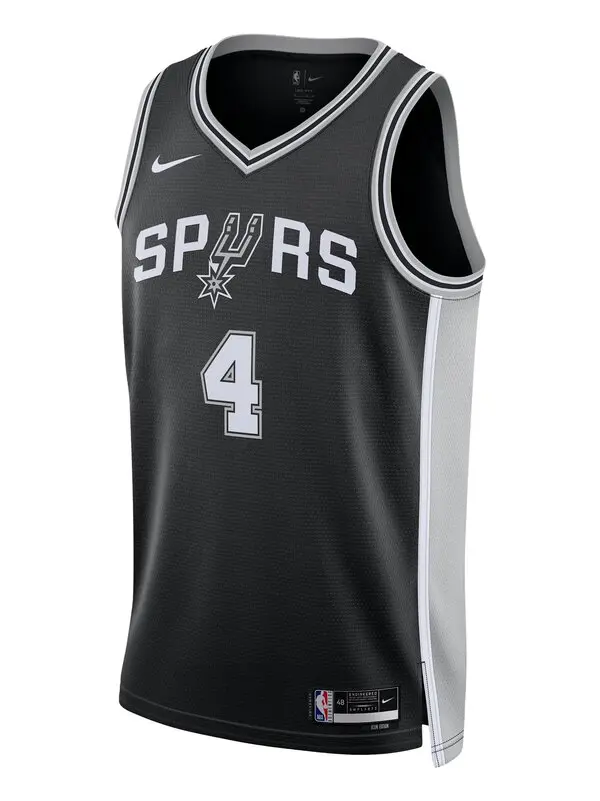 Nike San Antonio Spurs Icon Edition Dri-fit Nba Swingman Jersey - Black