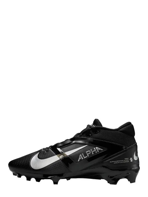 Nike Alpha Menace 4 Pro Football Cleats - Black