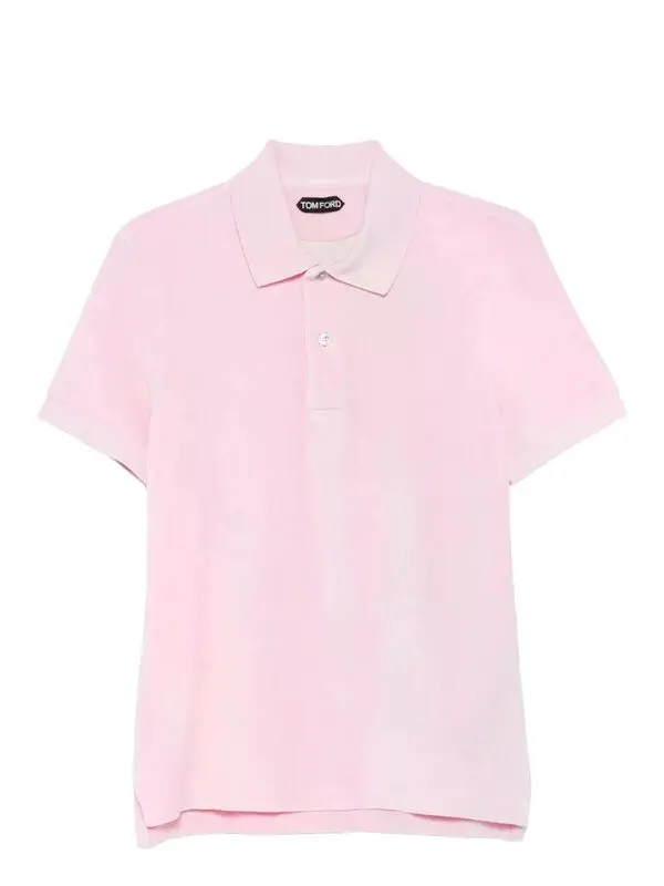TOM FORD Towelling Polo Shirt - Pink