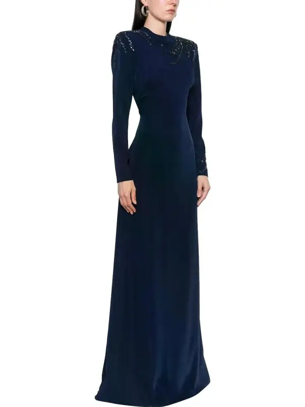 CRISTALLINI Nemesis Maxi Dress - Blue