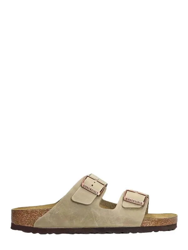 BIRKENSTOCK Arizona Buckle Strap Slides - Neutrals