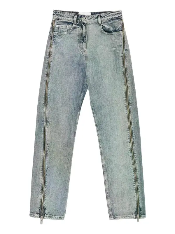 3.1 Phillip Lim Zip-detailed Jeans - Blue