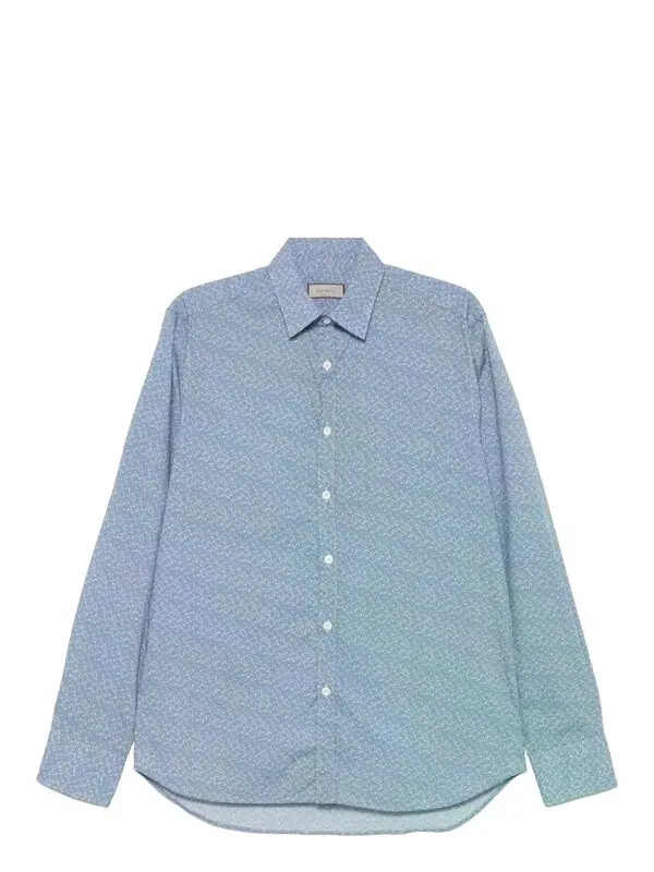 Canali Printed Shirt - Blue