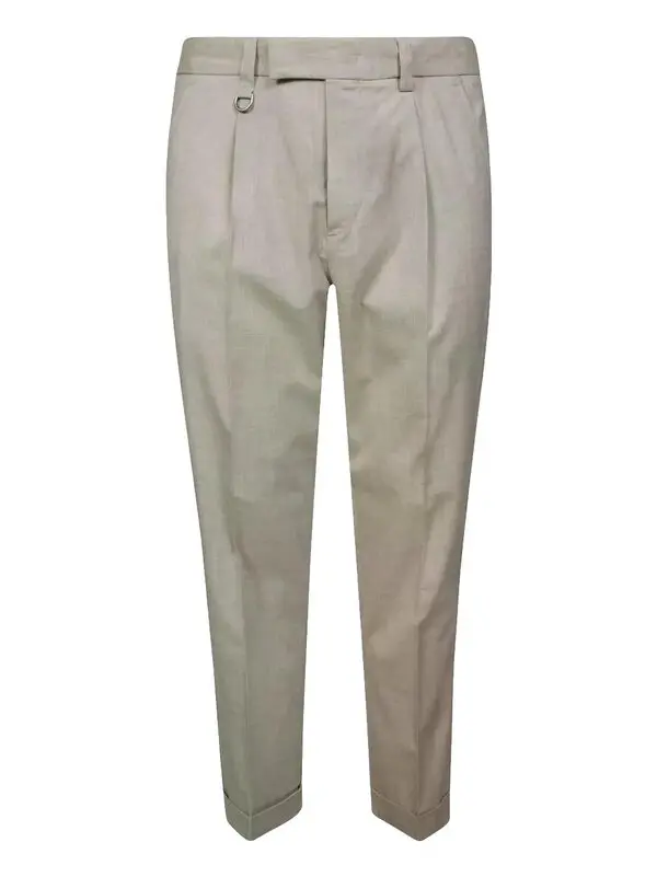 PAOLO PECORA Pleat-detailing Trousers - Neutrals