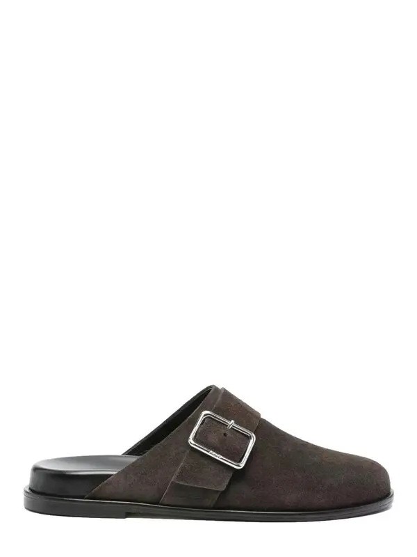 AeydĒ Finja Buckled Slippers - Brown