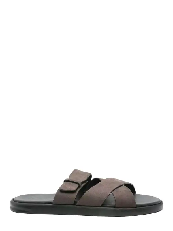 DOUCAL'S Leather Sandals - Brown