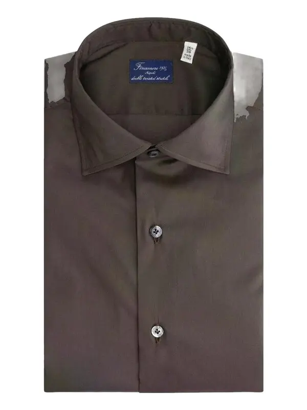 FINAMORE 1925 Button-up Shirt - Brown