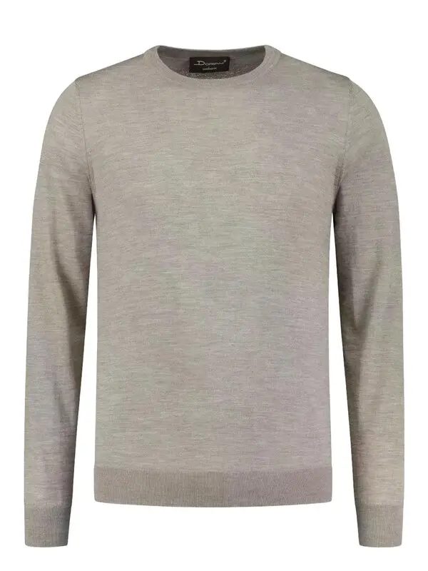 DORIANI CASHMERE Crew-neck Long-sleeve Sweater - Neutrals